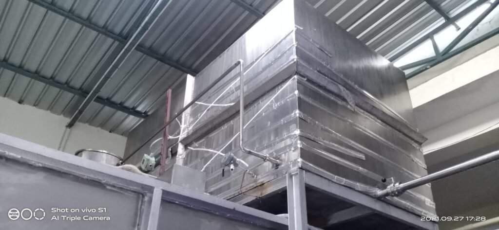 Tracer installation on overhead tank - Nicropad Industries